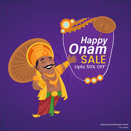 Happy Onam Sales Offer Banner Design Template