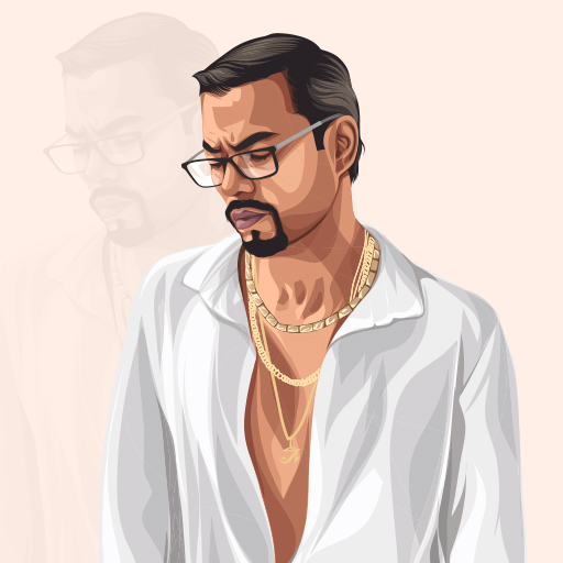 Punjabi Singer Bohemia Vector Portrait Illustration