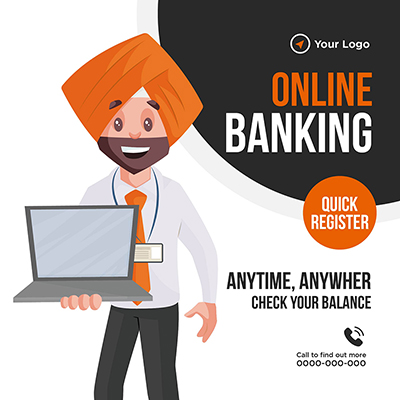 Net Banking Banner Online Banking Flat Vector & Photo (Free Trial)