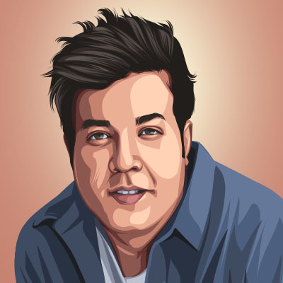 Varun Sharma Indian Comedy Actor Portrait Vector Illustration