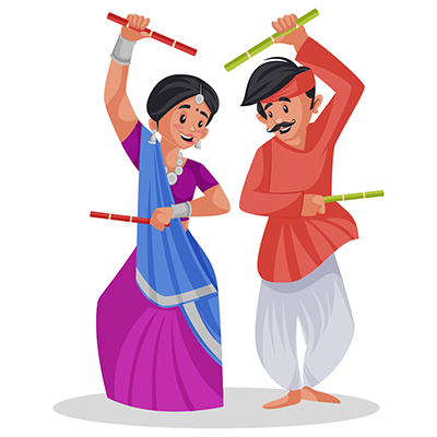 Dandiya Dance Animation