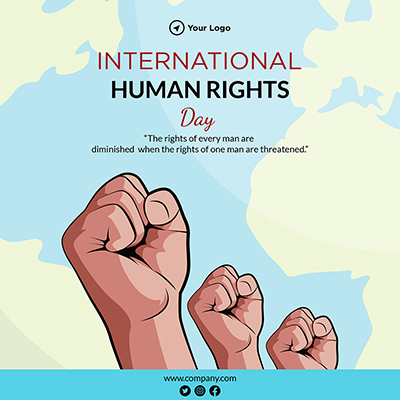 International human rights day banner template