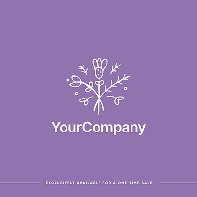 Abstract plant logo vector design template