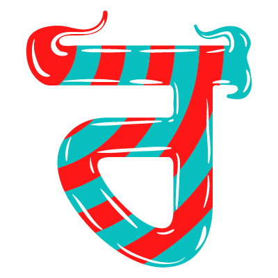 Illustration of Punjabi Alphabet Rarra