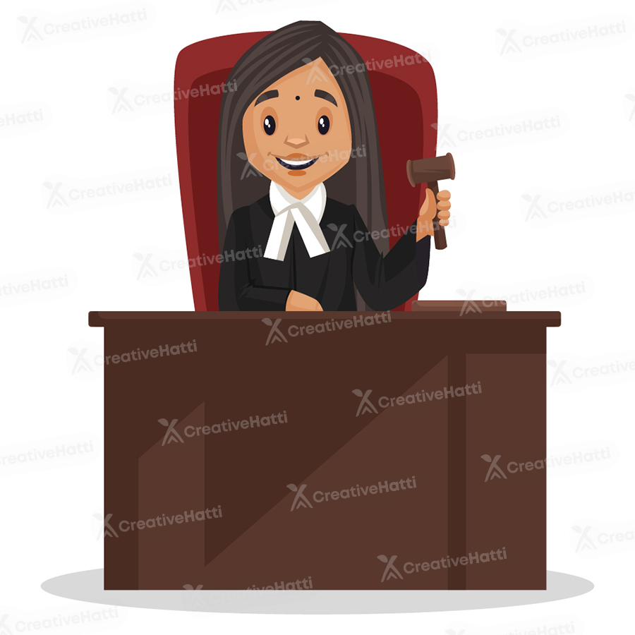 Woman Judge Clipart