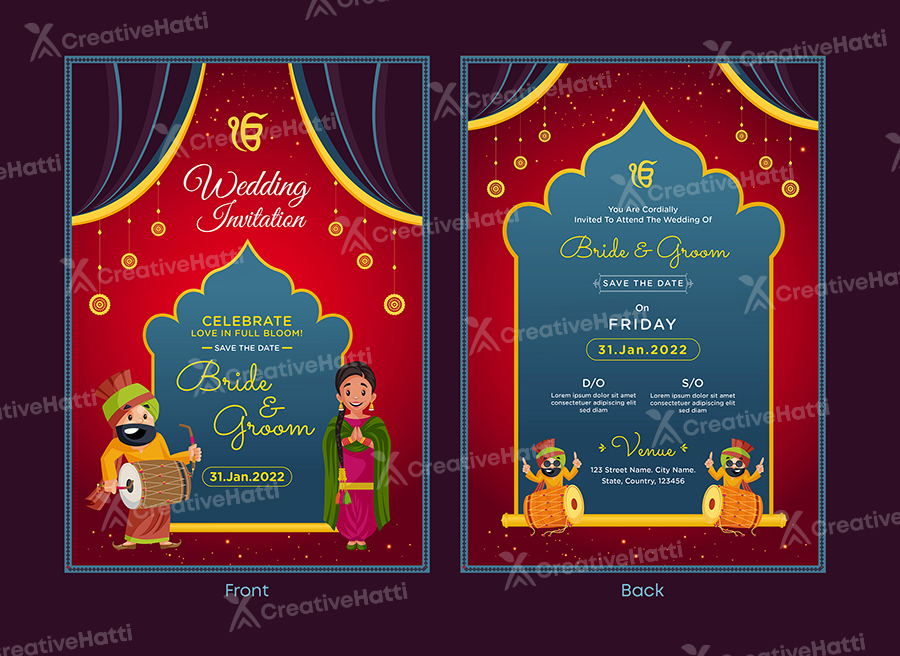 Indian Wedding Cards Samples