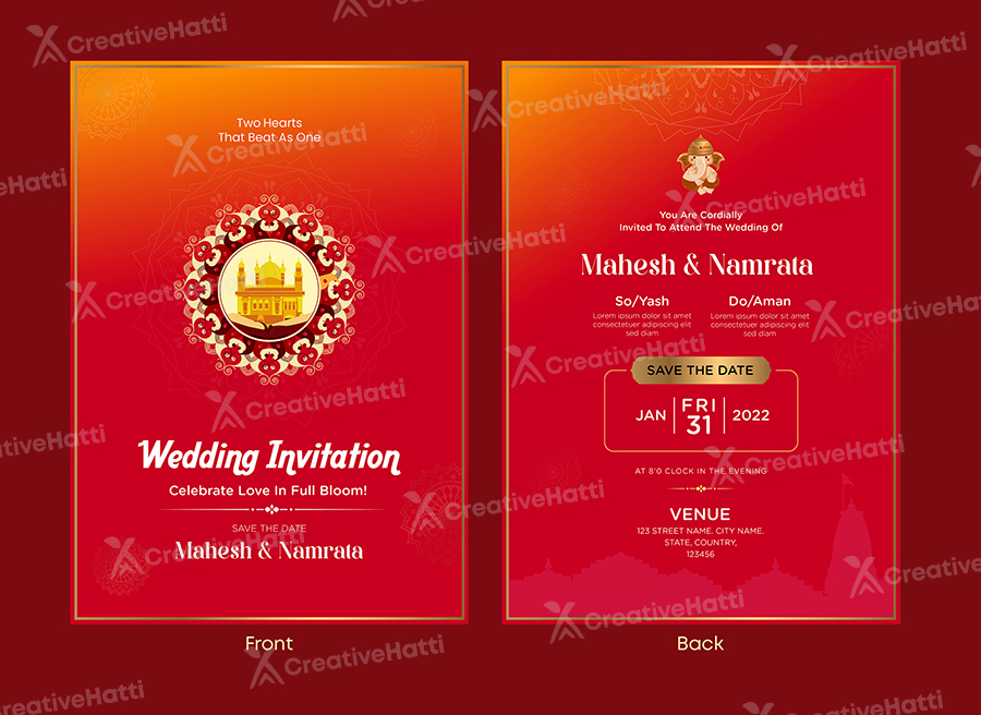 Wedding card banner | Beachweddingtips.com
