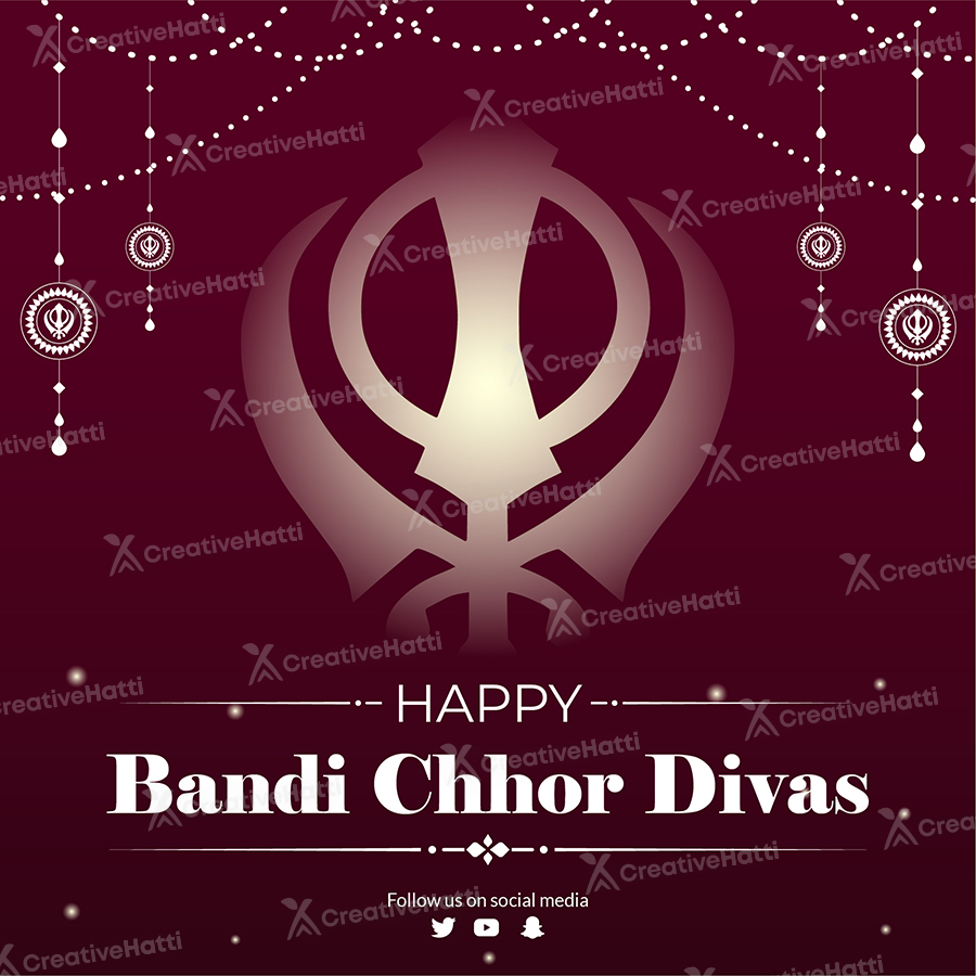 Citas De Bandi Chhor Divas Banner Template With Happy Bandi Chhor