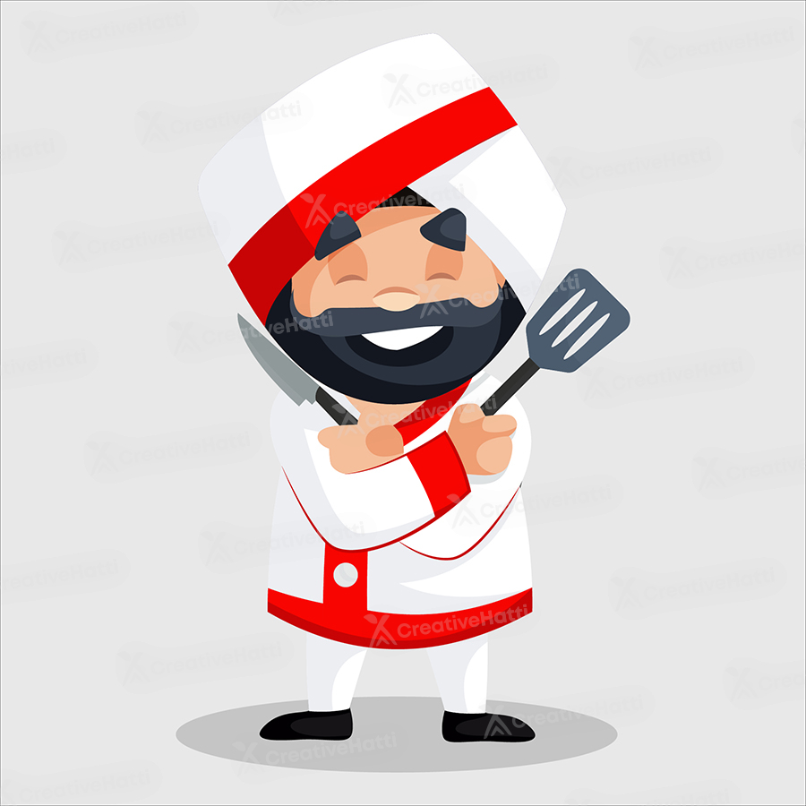 Indian Chef Clipart