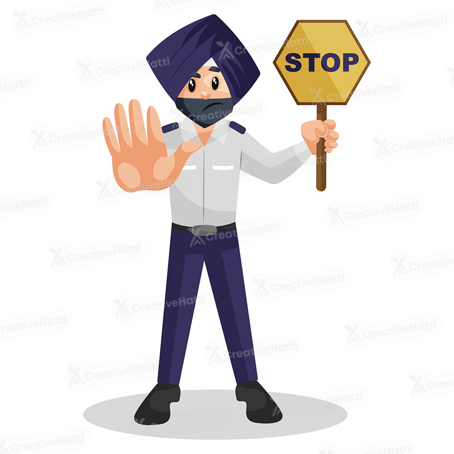 Stop Hand Sign