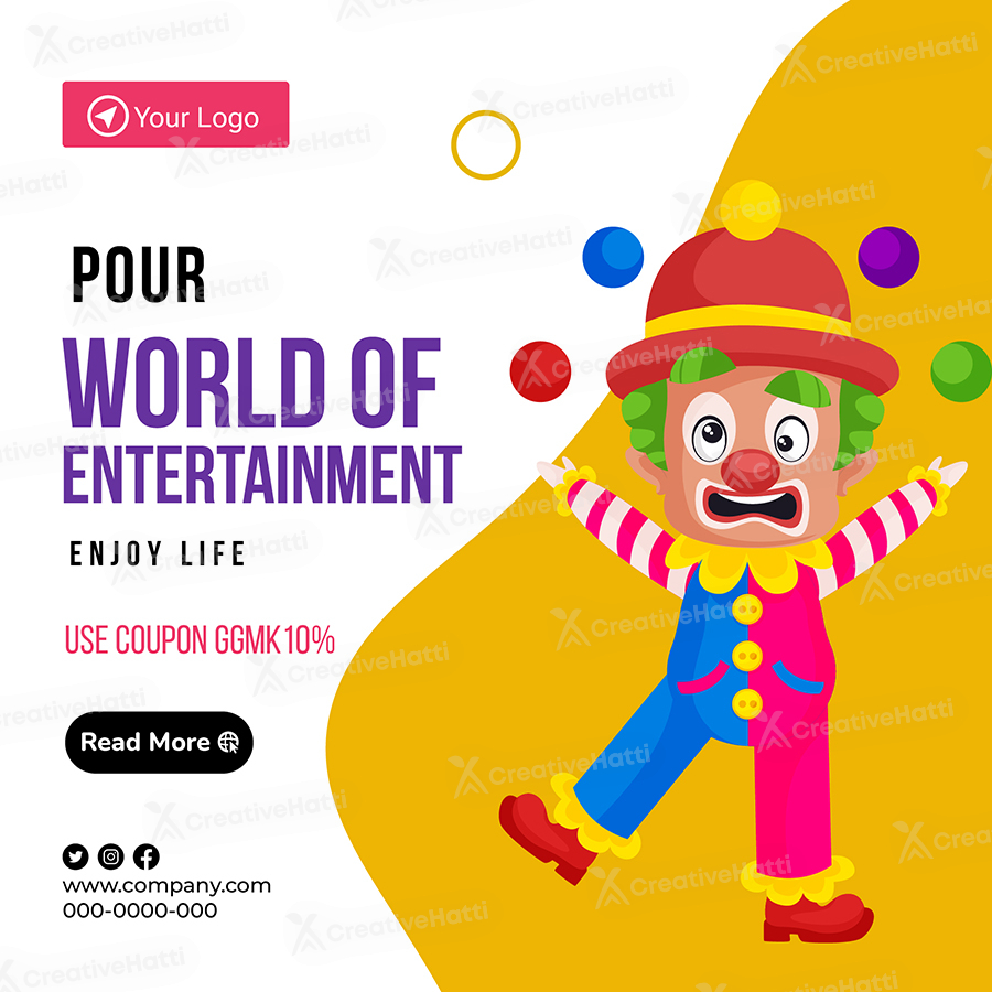 Entertainment concert show banner template