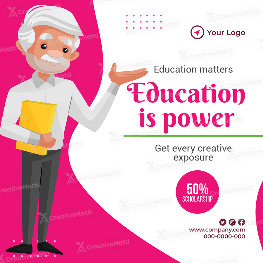 Education Creative Poster Designs Creative Brain Idea Concept