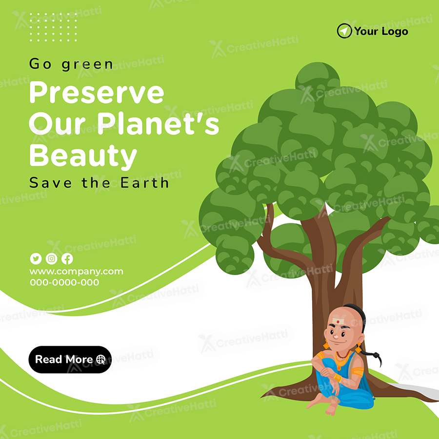 Poster On Save Trees To Draw With Slogans