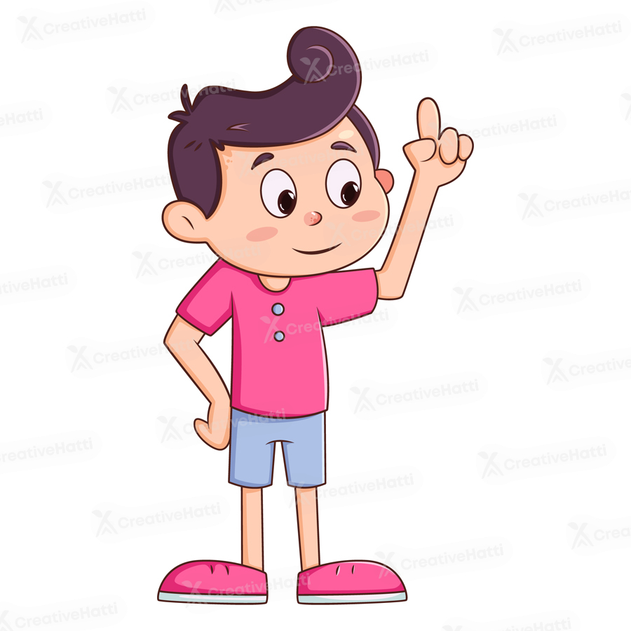 Kids Pointing Finger Clipart