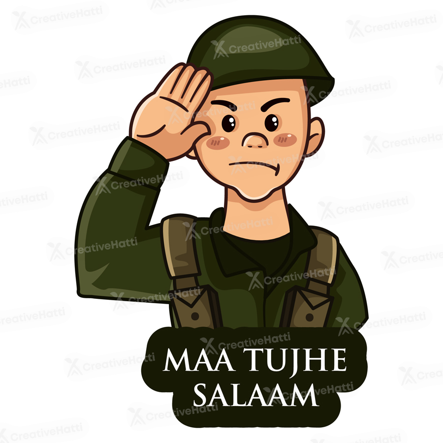 Indian Army Soldiers Saluting