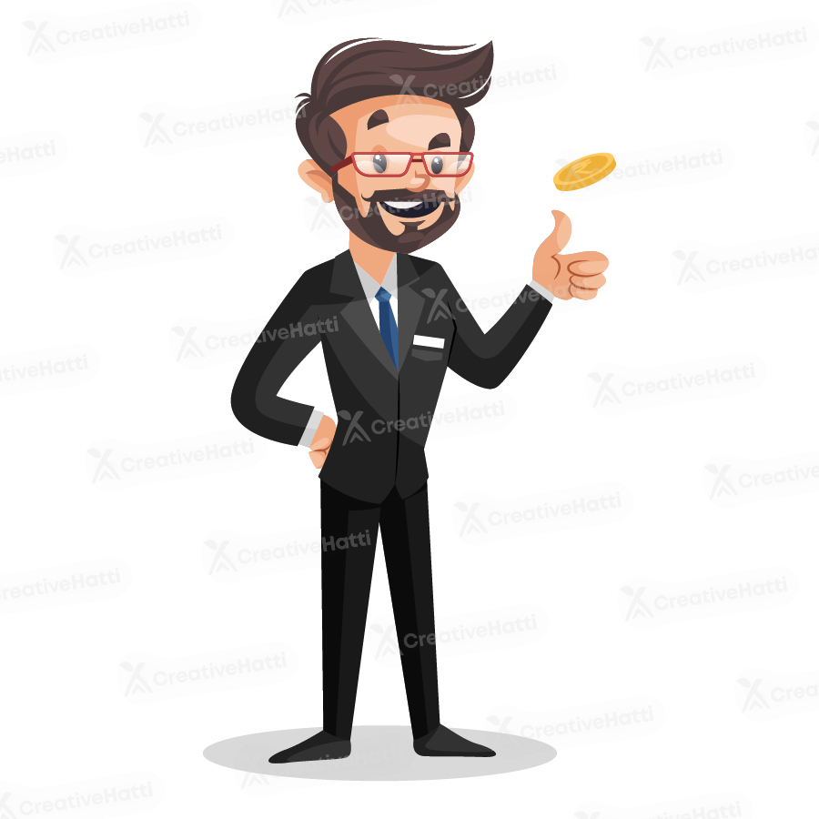 Man Flipping Coin 117 Coin Flip Man Stock Vectors And Vector Art